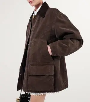 Prada Shearling-trim Barn Jacket