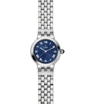 TUDOR Stainless Steel Clair De Rose Watch With Roman Numerals