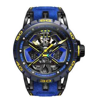 ROGER DUBUIS Excalibur Spider Monobalancier "huracán" Watch - Blue