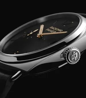 Panerai Stainless Steel Cushion Strap Watch