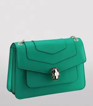 BVLGARI Medium Leather Serpenti Forever Shoulder Bag