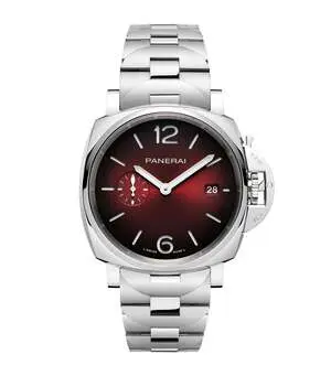 Panerai Stainless Steel Luminor Due Watch - Red