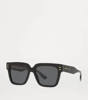 Gucci Acetate Square Frame Sunglasses - Black