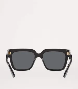 Gucci Acetate Square Frame Sunglasses - Black