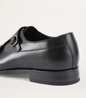 Kurt Geiger Sloane Leather Monk Shoes - Black