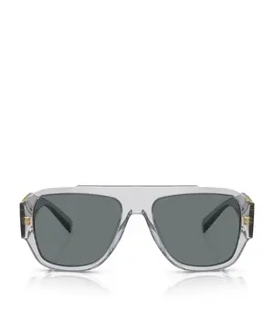 Versace Medusa Head Acetate Sunglasses - Grey