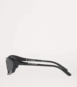 Balenciaga Rectangle Bat Bb0229s Sunglasses - Black