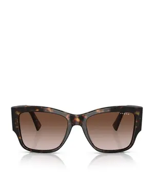 VOGUE Acetate Tortoiseshell D-frame Sunglasses - Brown