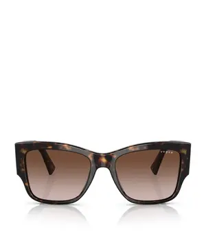 VOGUE Acetate Tortoiseshell D-frame Sunglasses - Brown