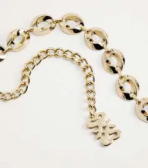 Sandro Monogram Chain Belt - Beige