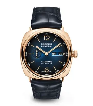 Panerai Radiomir Annual Calendar Rose Gold Watch - Blue