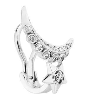 Chanel Comète Lune Single Earring - Silver