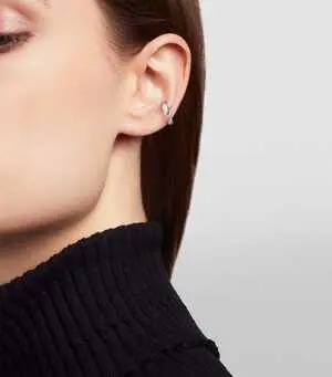 Chanel Coco Crush Single Earring In 18k White Gold With Diamonds