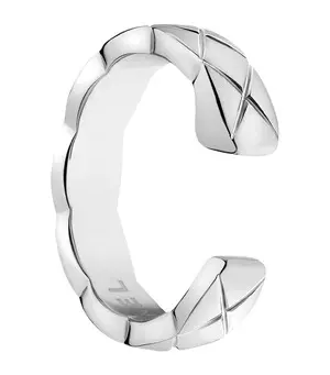 Chanel Coco Crush Single Earring In 18k White Gold With Diamonds