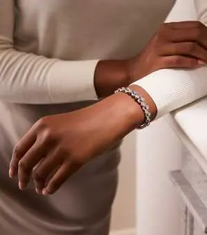 BOODLES Platinum And Diamond Bangle