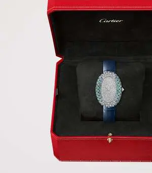 Cartier Gold And Diamond Baignoire Watch