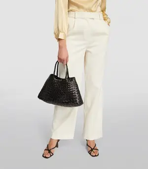 Dragon Diffusion Santa Croce Woven Tote Bag - Black