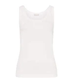Hanro Cotton-stretch Tank Top - White
