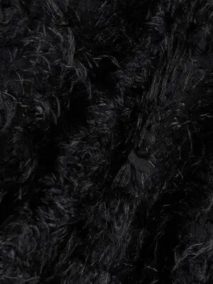Carven Belted Faux-shearling Coat