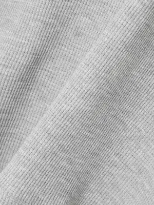 Eterne Waffle-knit Stretch Cotton And Modal-blend T-shirt - Gray