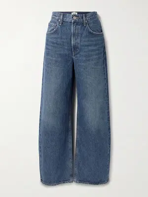 AGOLDE Low Curve Mid-rise Wide-leg Jeans - Blue