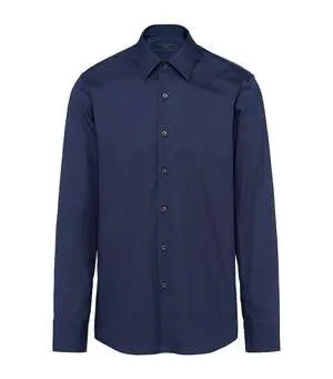 Prada Stretch-cotton Shirt - Blue