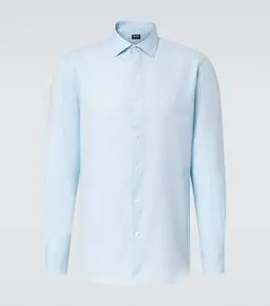 Zegna Cotton And Cashmere Shirt