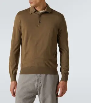 Zegna Wool Polo Shirt - Green