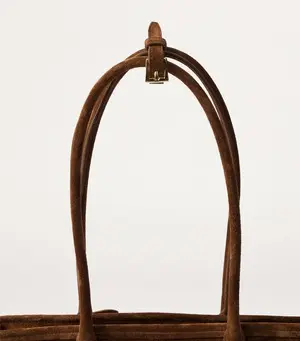 Prada Medium Suede Bonnie Shoulder Bag - Brown