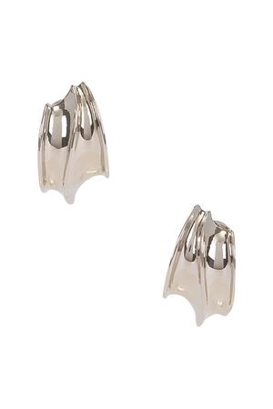 BEN-AMUN Sculptural Clip-on Earrings - Silver