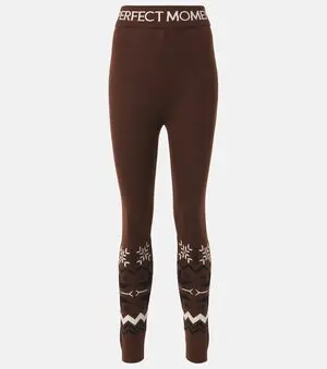 Perfect Moment Nordic Intarsia High-rise Wool Leggings