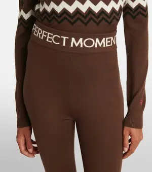 Perfect Moment Nordic Intarsia High-rise Wool Leggings