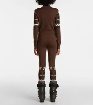 Perfect Moment Nordic Intarsia High-rise Wool Leggings
