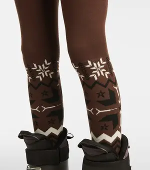 Perfect Moment Nordic Intarsia High-rise Wool Leggings