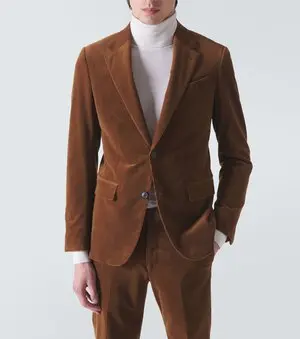 Zegna Cotton And Cashmere Corduroy Blazer