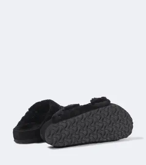 BIRKENSTOCK Arizona Shearling-lined Suede Sandals