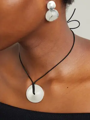 Agmes Cora Recycled Pendant Necklace - Silver