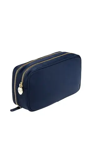 Stoney Clover Lane Double Zipper Pouch - Navy