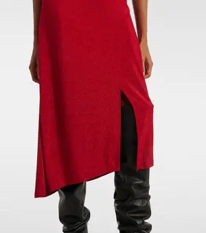 Diane Von Furstenberg Agustin Lame Midi Dress