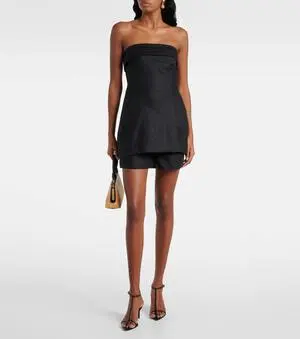 Faithfull The Brand Strapless Linen Top