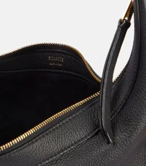 Khaite Augustina Small Leather Crossbody Bag - Black