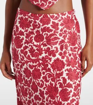 Faithfull The Brand Antibes Printed Linen Maxi Skirt