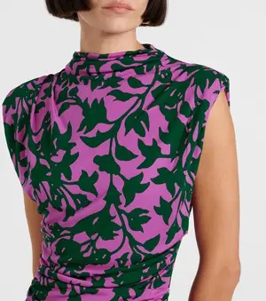 Diane Von Furstenberg Aviel Printed Midi Dress