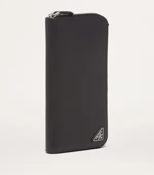 Prada Saffiano Leather Zipped Wallet