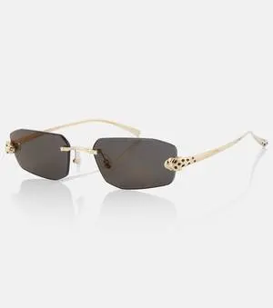 Cartier Panthère De Rectangular Sunglasses