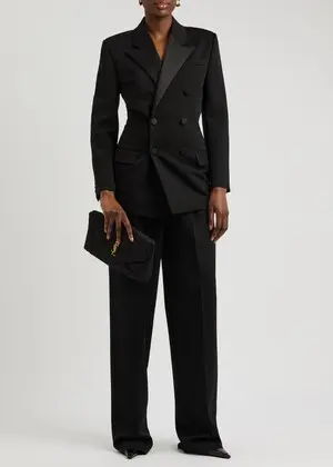 Saint Laurent Double-breasted Wool Blazer