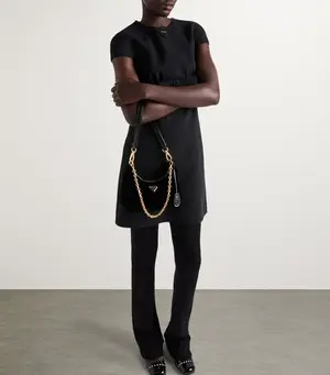 Prada Velvet Re-edition Shoulder Bag - Black