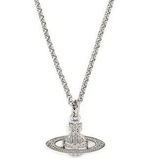 VIVIENNE WESTWOOD Mini Bas Relief Orb Necklace - Silver