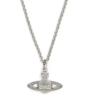VIVIENNE WESTWOOD Mini Bas Relief Orb Necklace - Silver