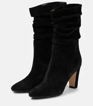 Manolo Blahnik Calasso 90 Suede Knee-high Boots